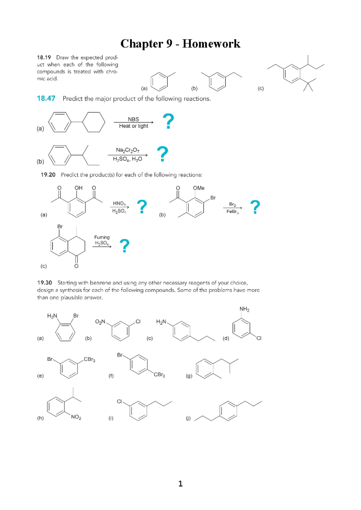Chapter 9-Homework - ... - Chapter 9 Homework 18 Draw the expected uct ...