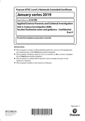 BTEC Level 3 Science Unit 4: Ethyl Ethanoate Production Study - SCIENCE ...