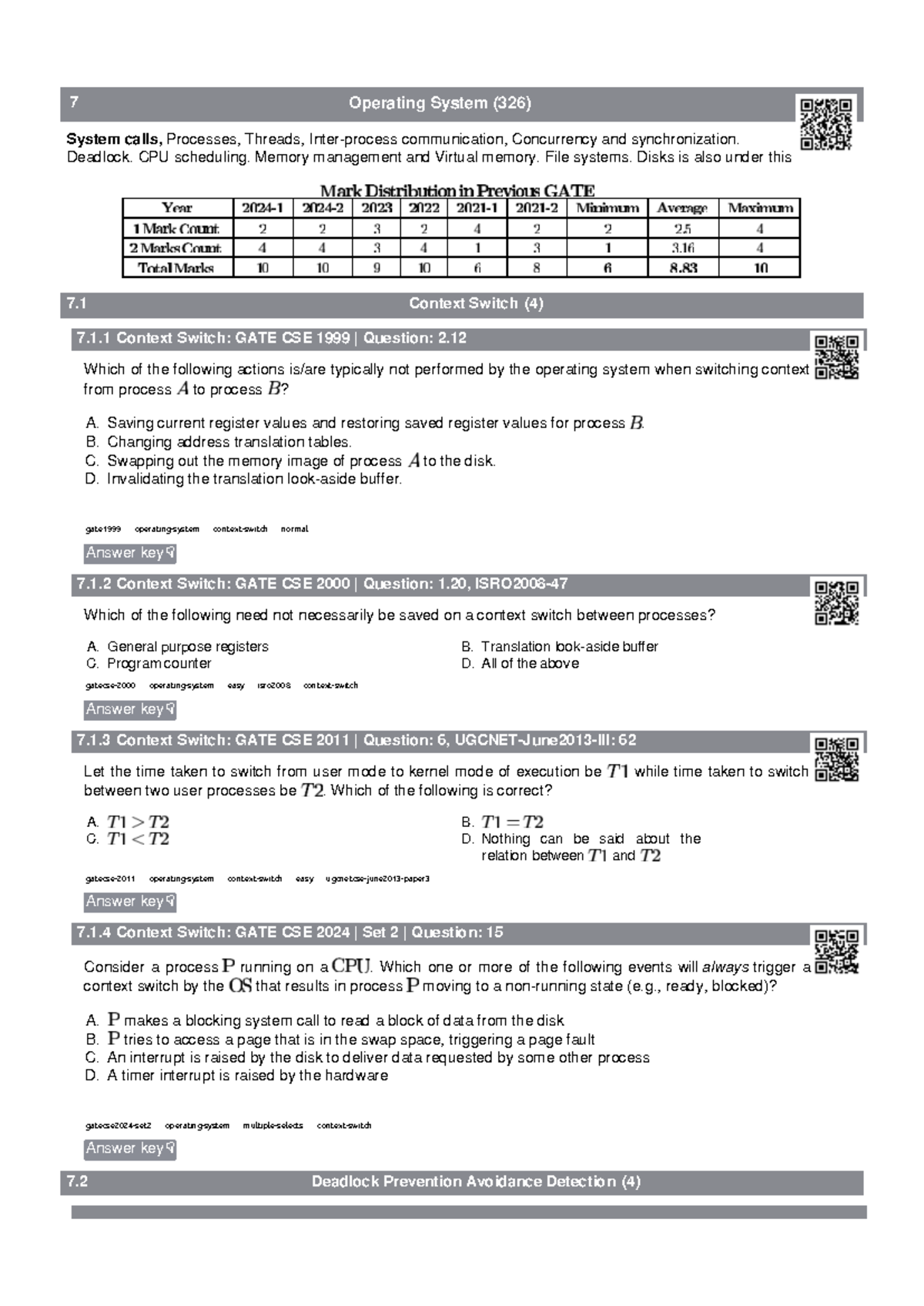 7 Operating System (326) System Calls, Processes, Threads, and Memory ...