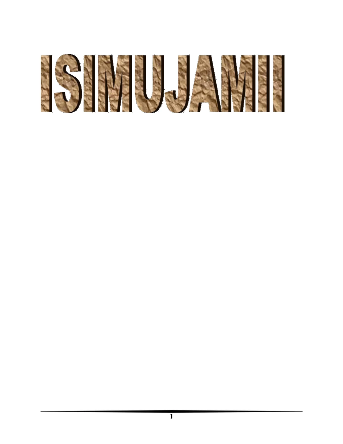 Isimu Jamii Notes 1 - Isimujamii - Ni taaluma inayochunguza ...