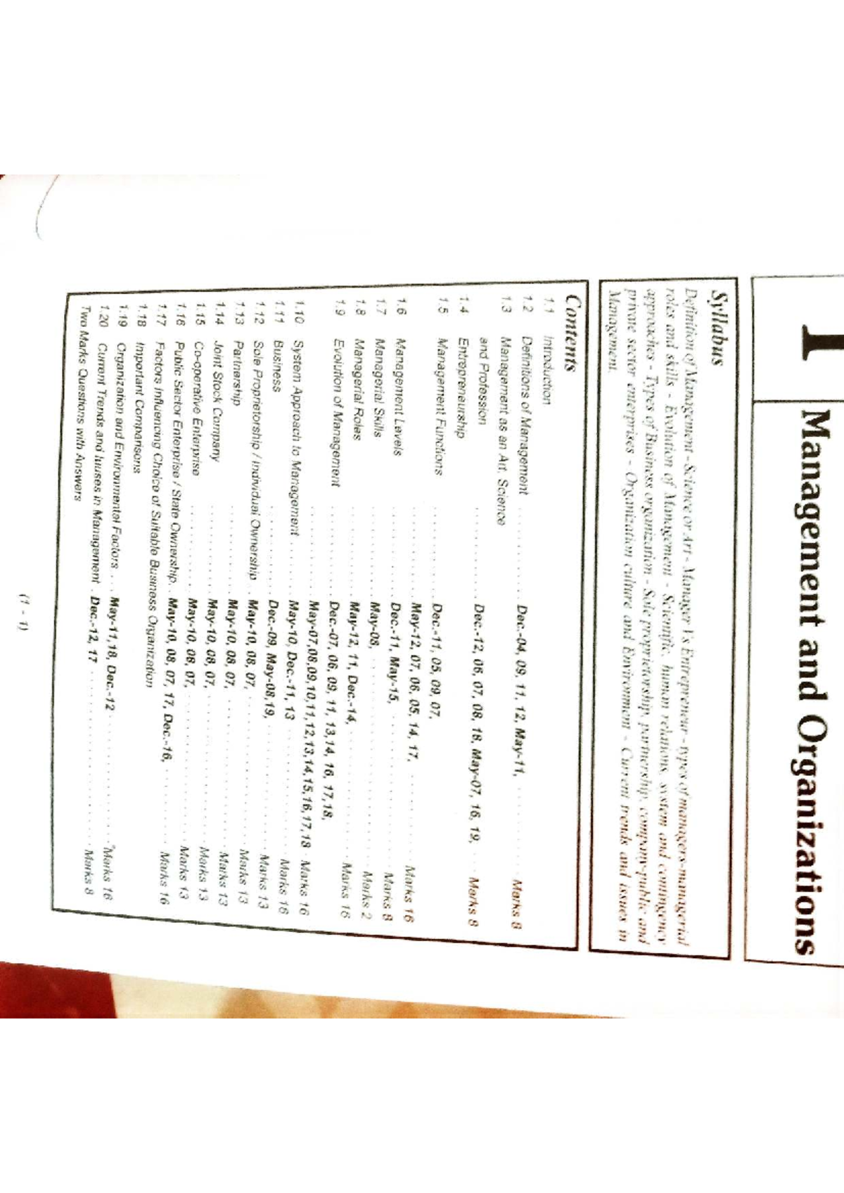 Principles of Management Syllabus: Key Concepts and Functions - Studocu