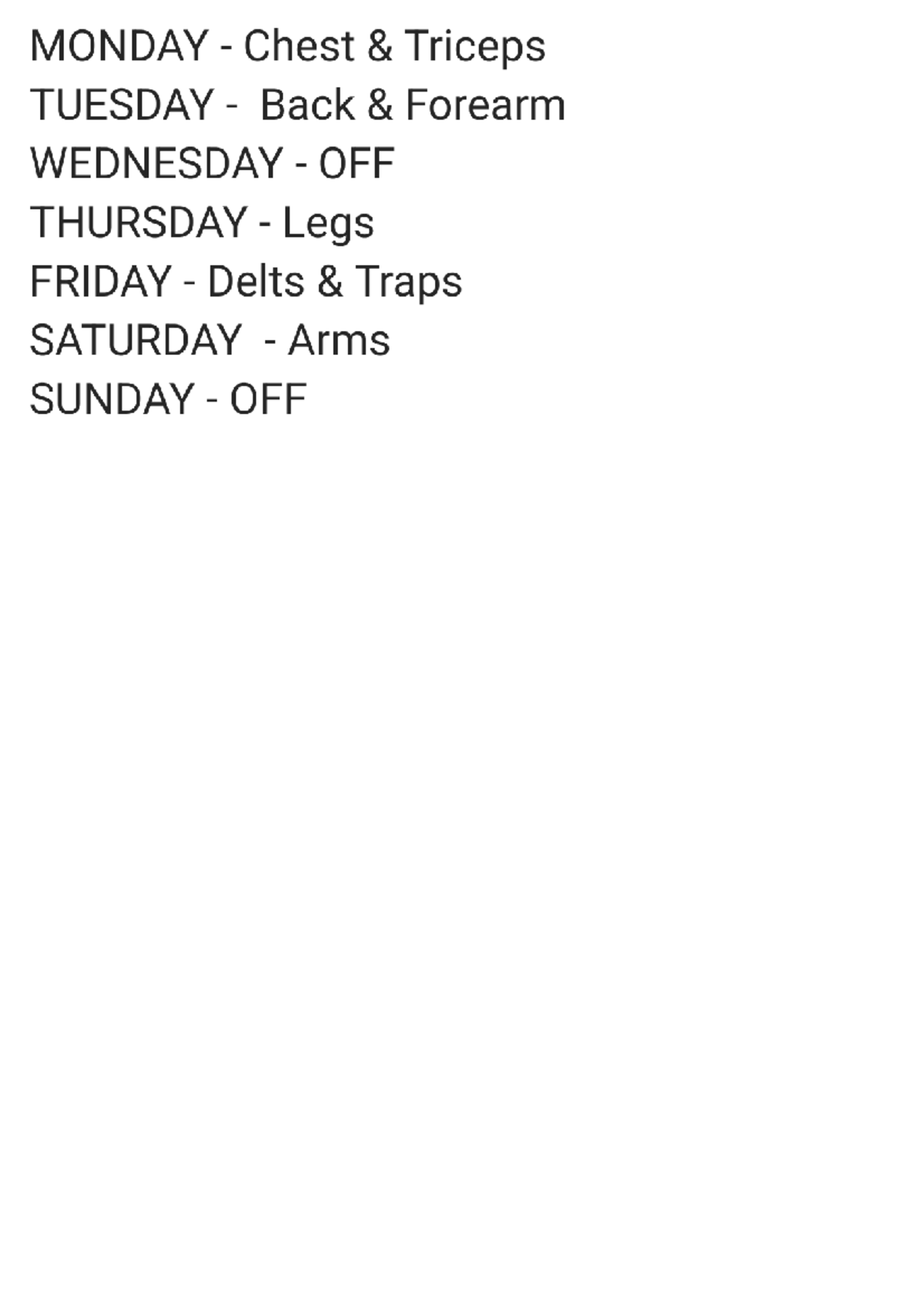 WEEK 1-4 BULKING Workout Plan: Chest, Back, Legs & More - Studocu