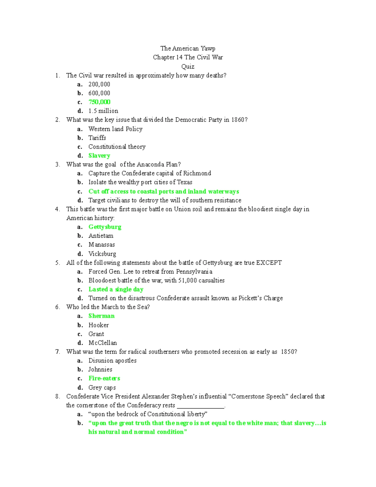 Chapter 25 - The American YawpChapter 25 – The Cold War What was the ...