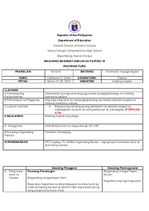 Accomplishment report Rdelc - Republic of the Philippines Department of ...