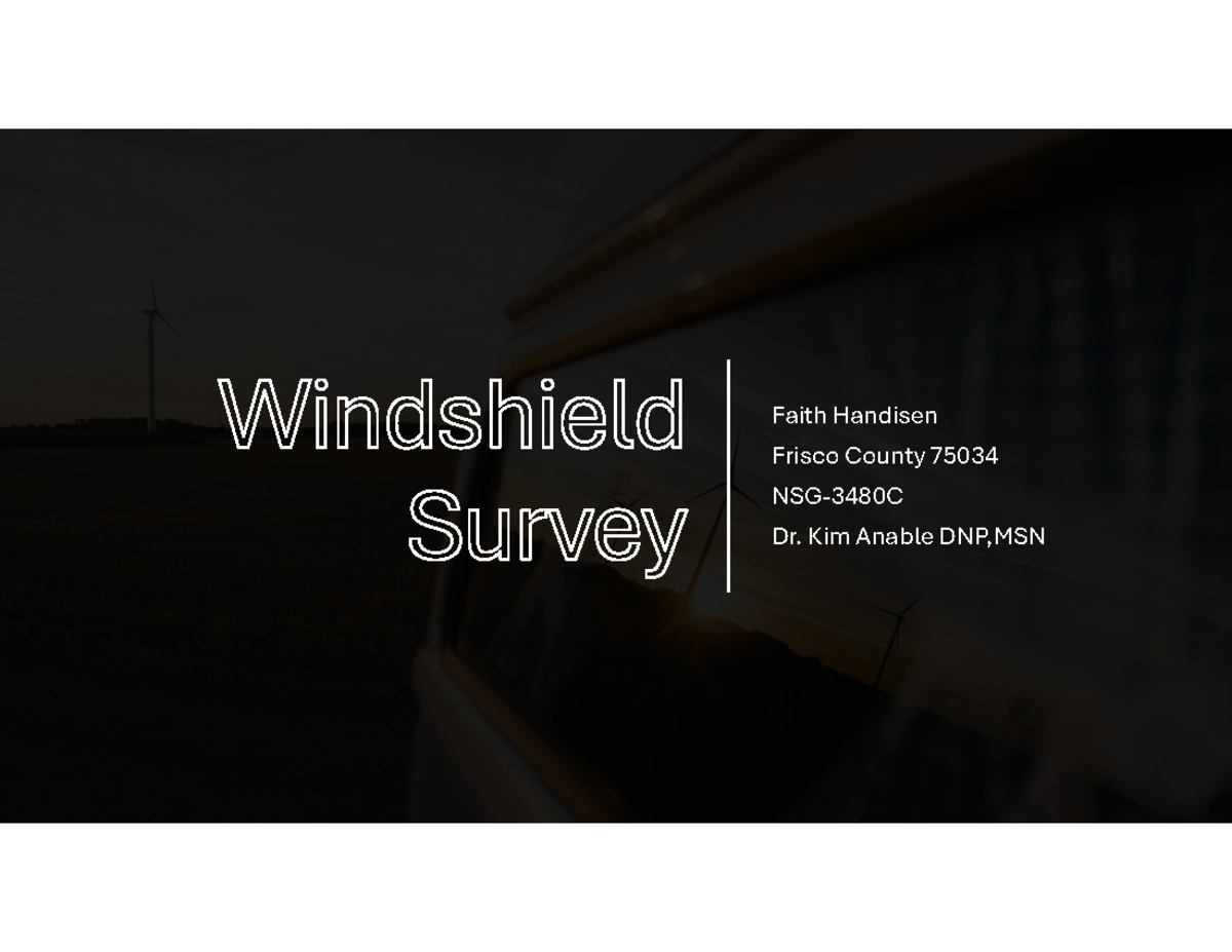 Windshield Survey Analysis: Frisco County 75034 - Final Draft - Studocu