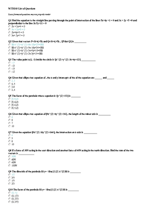 Elementary Mathematics I - MTH101 - NOUN - Studocu