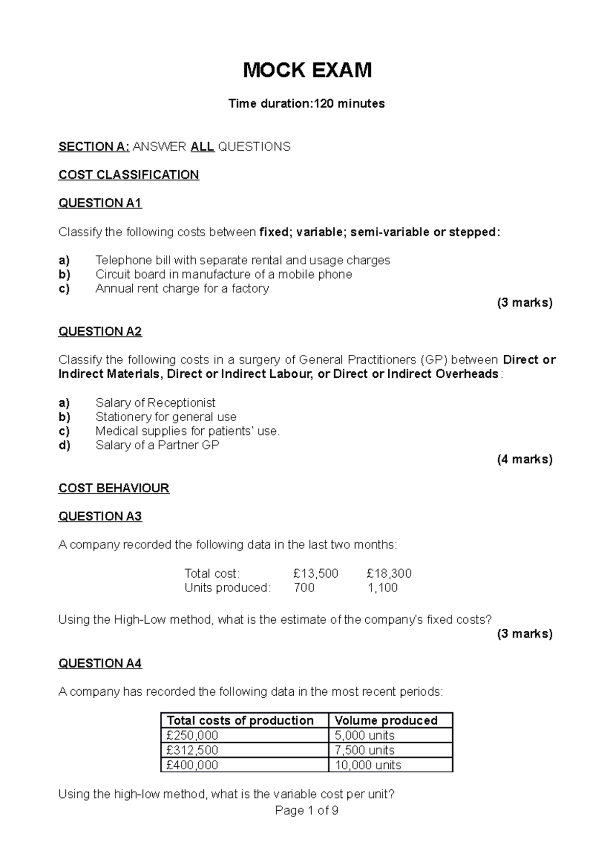 Mock-exam-MA - dddddddddddddddsaaadh - MOCK EXAM Time duration:120 ...