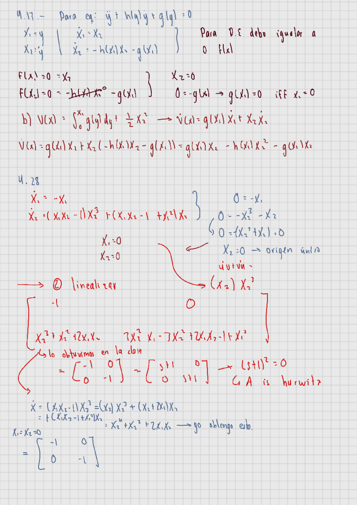 Exercises 241002 001631 - 4.- Para eq. yj hlylyrglyl =0 Xi=y X1=X2 Para ...