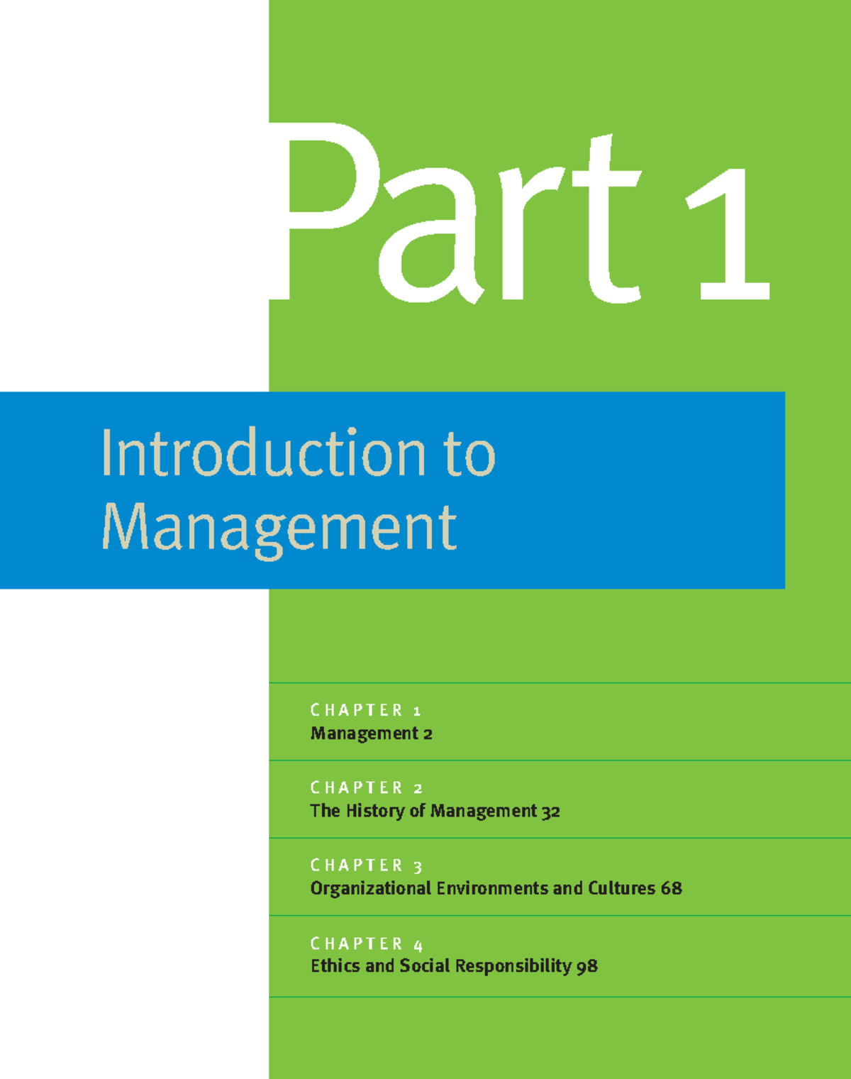 Introduction to Management: Chapter 1 Overview and Key Concepts - Studocu