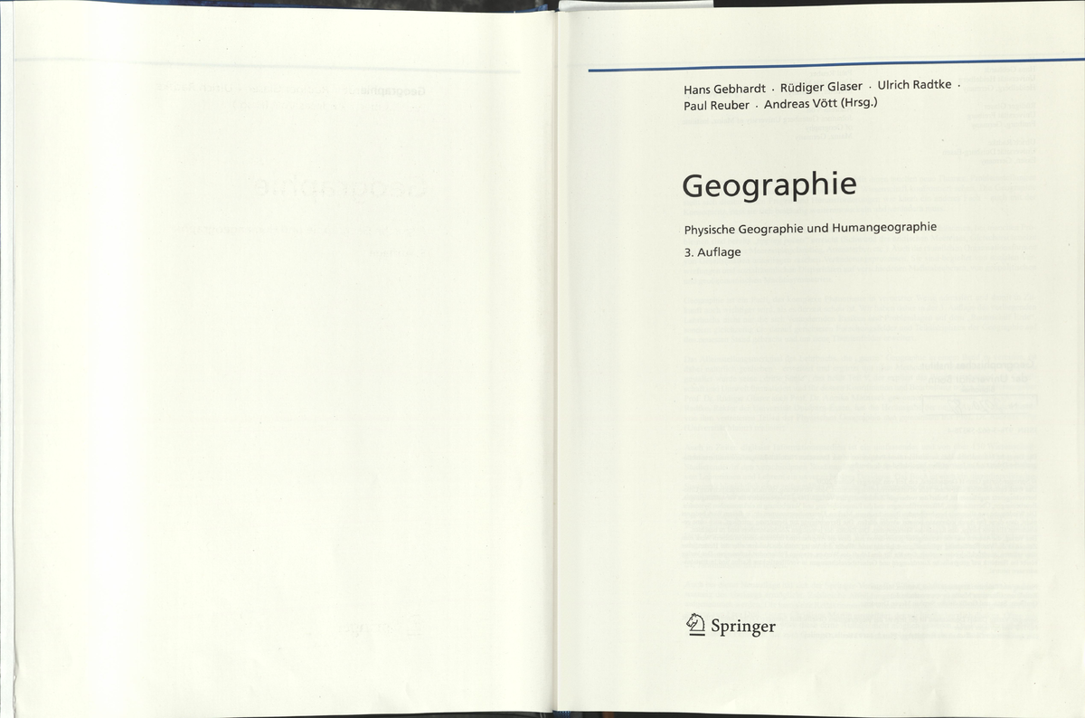 Kapitel 4: Geographie im Kontext globaler Umweltveränderungen (Gebhardt ...