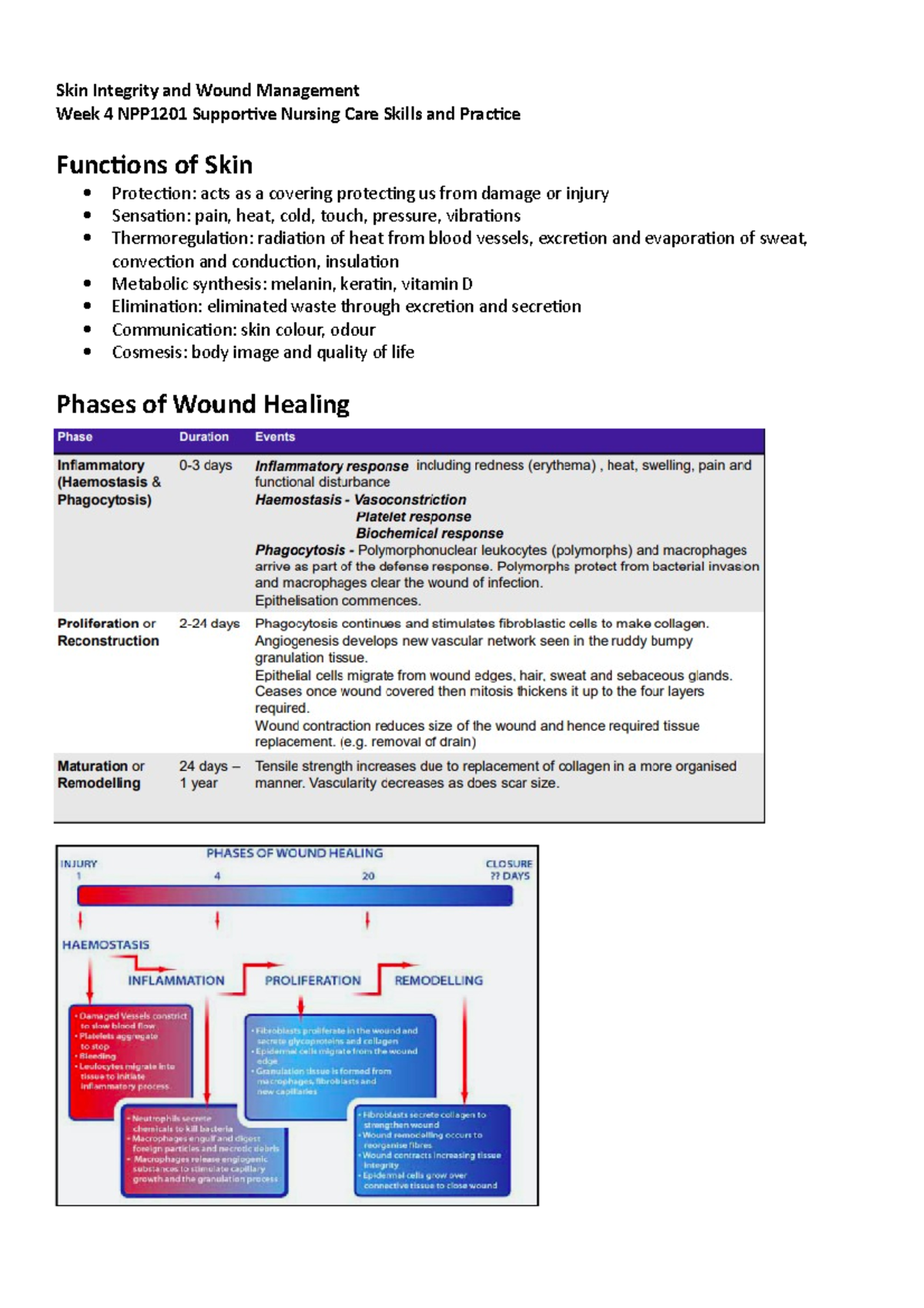 Skin Integrity and Wound Management - Minimal tissue destruction ...