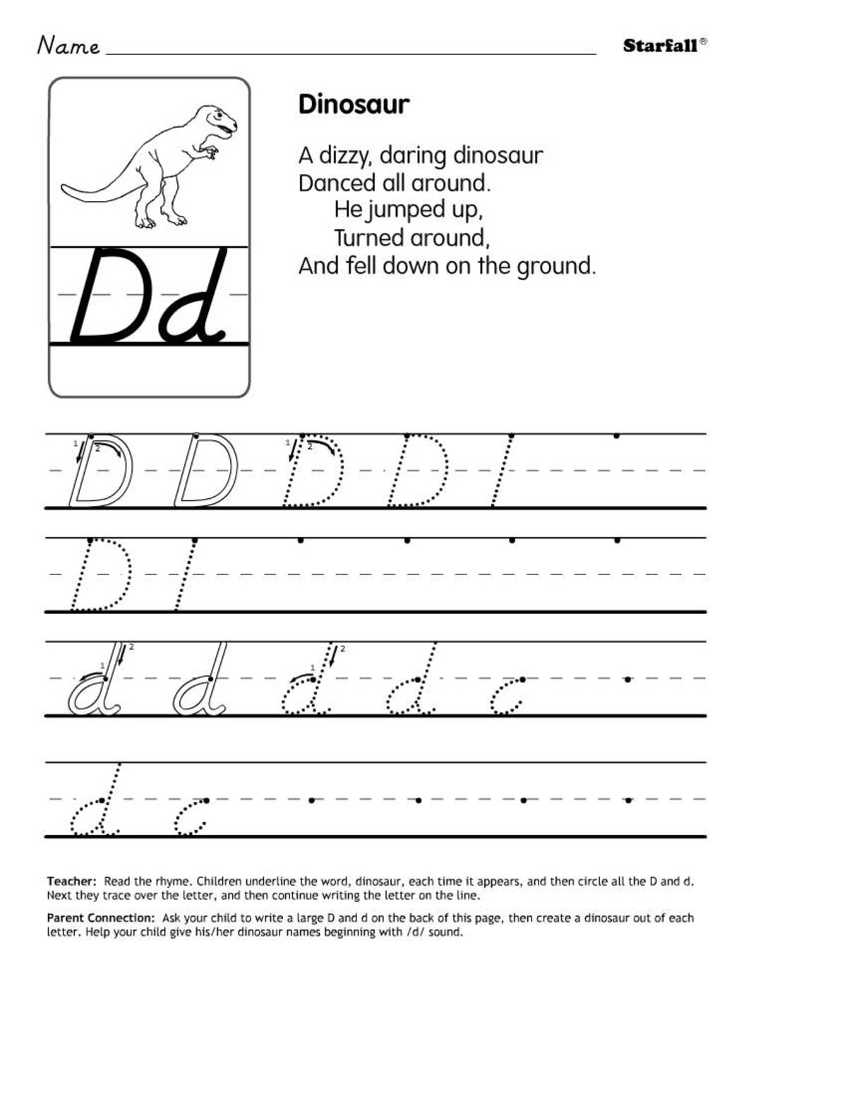 ABC Rhymes: Dinosaur D Activities for Kids - Studocu