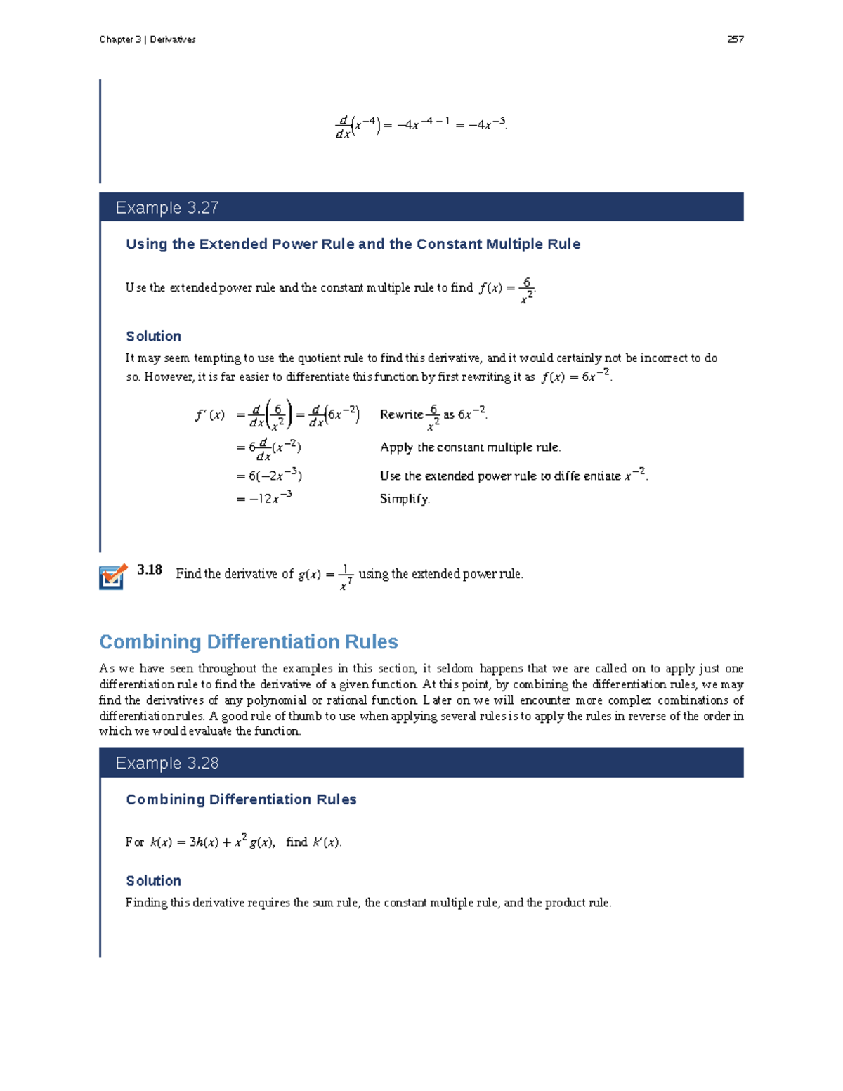 Chapter 3: Derivatives - Extended Power & Constant Multiple Rules (Calc ...