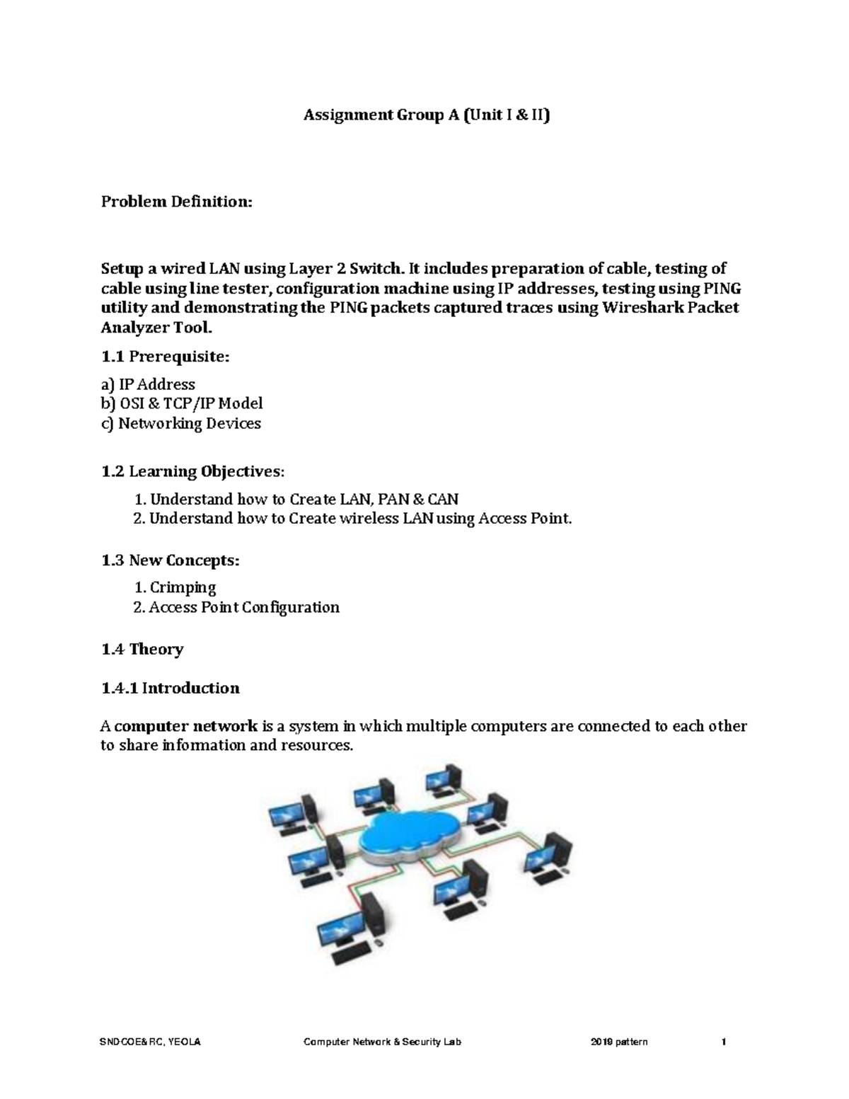 LAN Assignment 1: Setup and Configuration of Wired LAN - Studocu