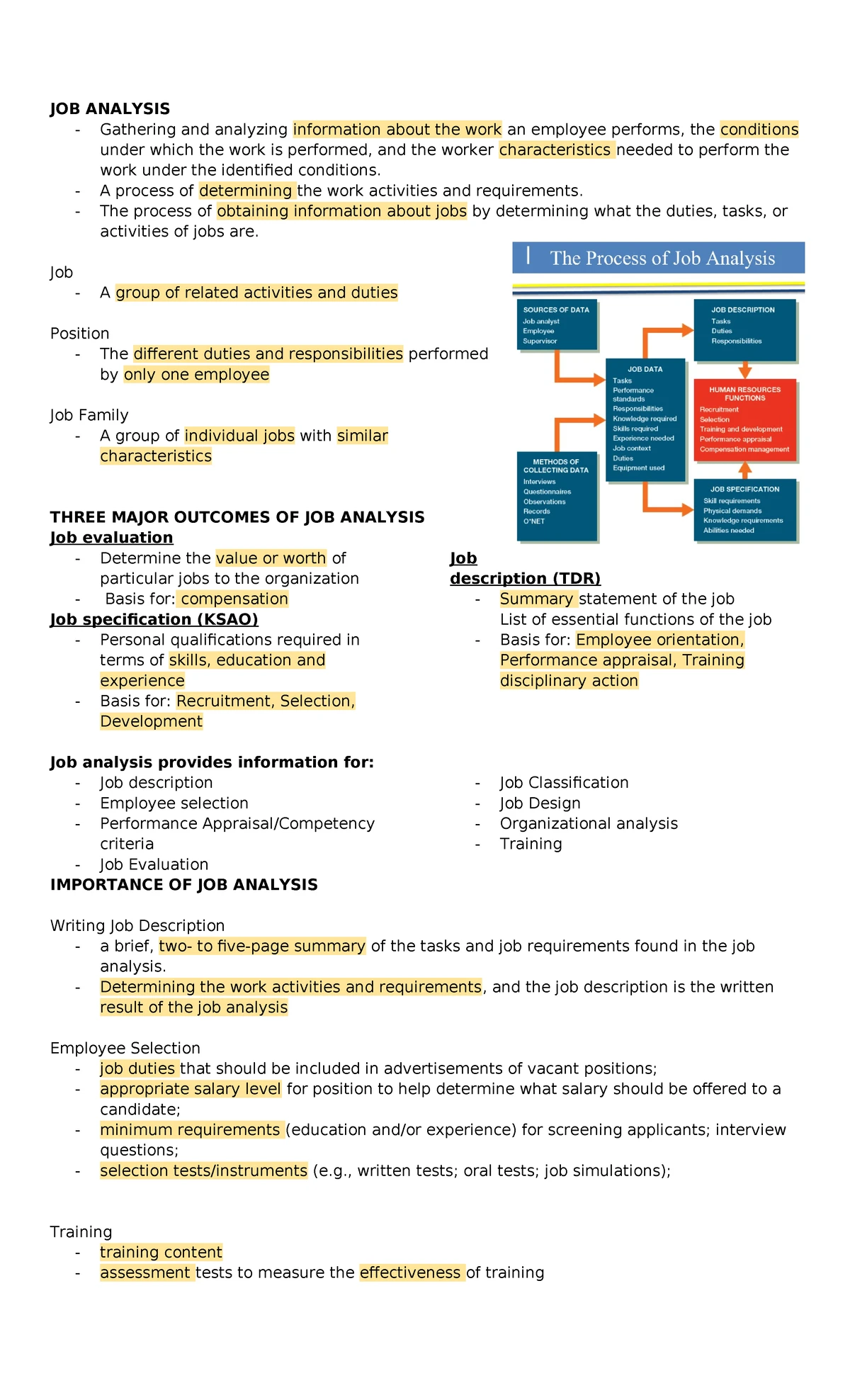 Industrial Psychology - Module 2 Reviewer - Job Analysis and Job ...