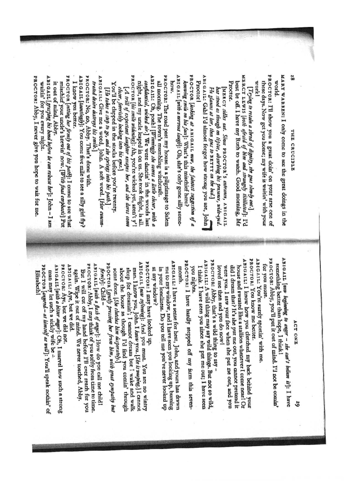 The Crucible Scene Analysis: Option C - Studocu