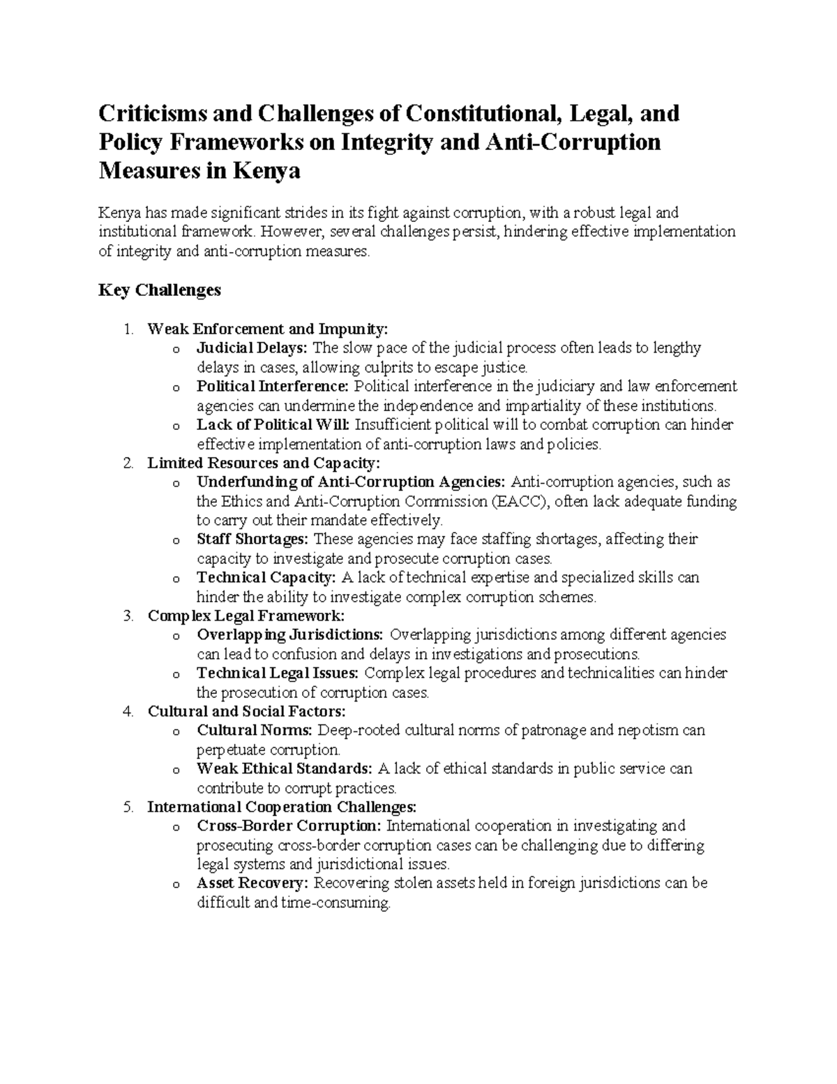 Criticisms and Challenges of Constitutional - However, several ...