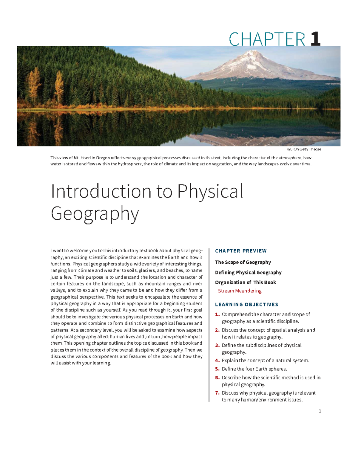 Introduction to Physical Geography: Chapter 1 Overview and Key Concepts ...