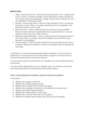 Occupational Visual Standards - If you see a patient interested in ...