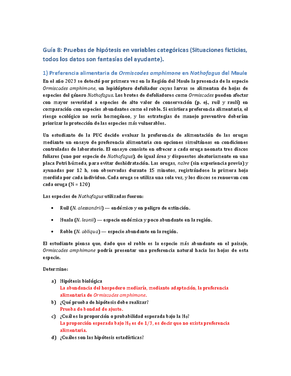 Guía 8: Pruebas de Hipótesis en Variables Categóricas - Ejercicios y ...
