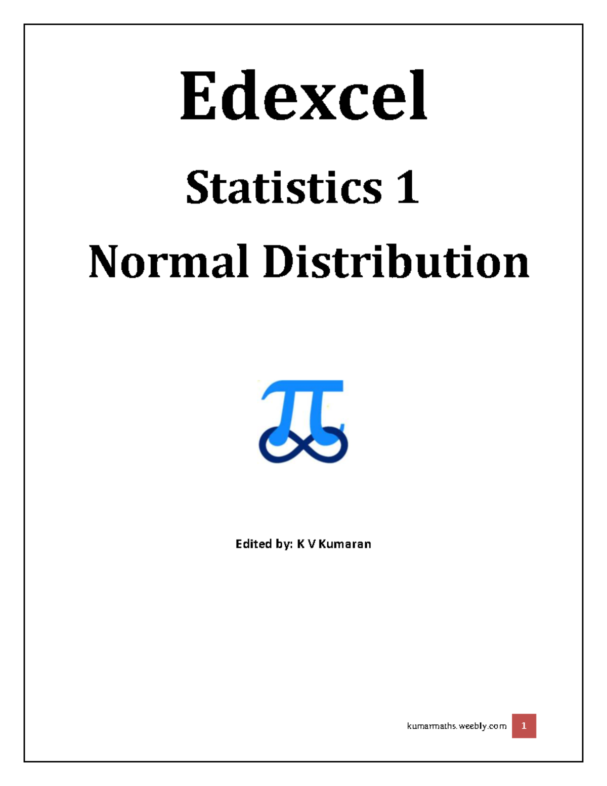Edexcel S1 normal distribution past paper questions and solutions - Studocu