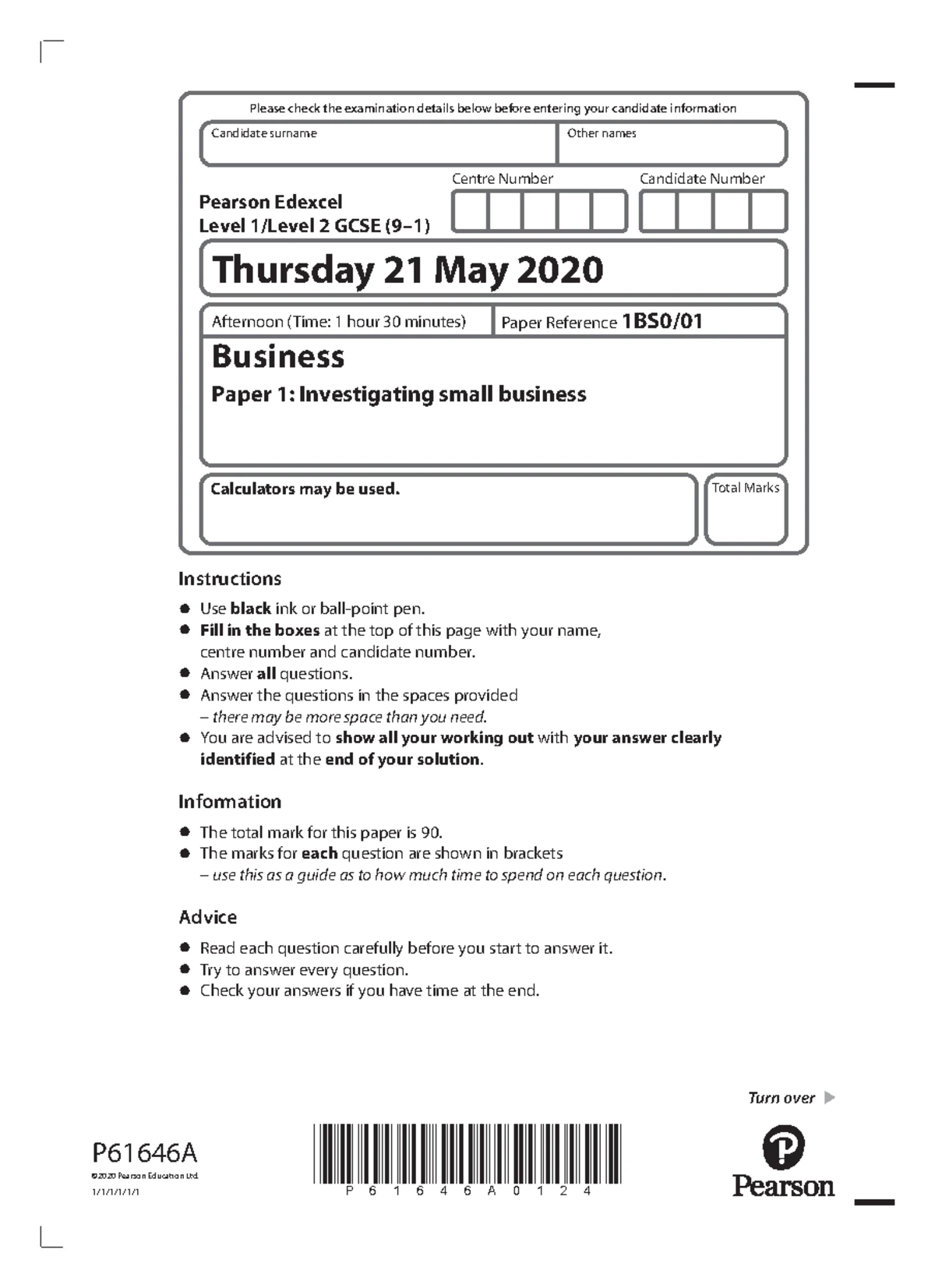 AQA GCSE Business 8132 Full Revision Notes for Units 1-6 - Studocu