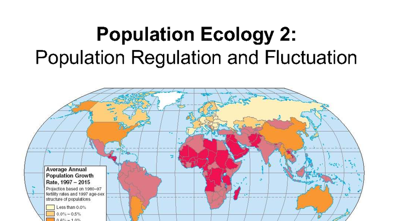 Population Ecology 2: Regulation & Growth Models Overview - Studocu