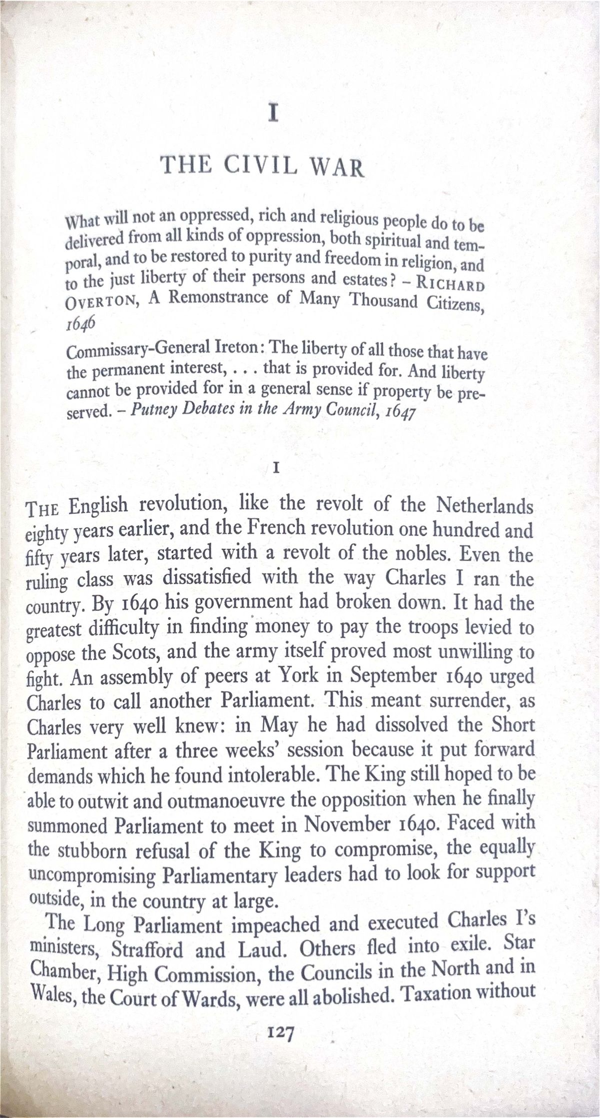 English Civil War: Causes, Events, and Social Dynamics (HIST 101) - Studocu
