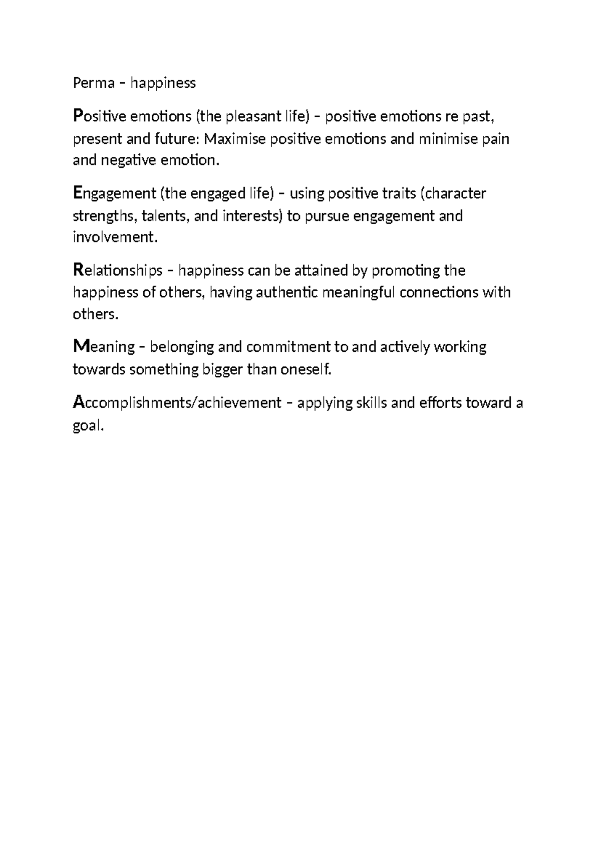 Perma - Engagement (the engaged life) – using positive traits ...