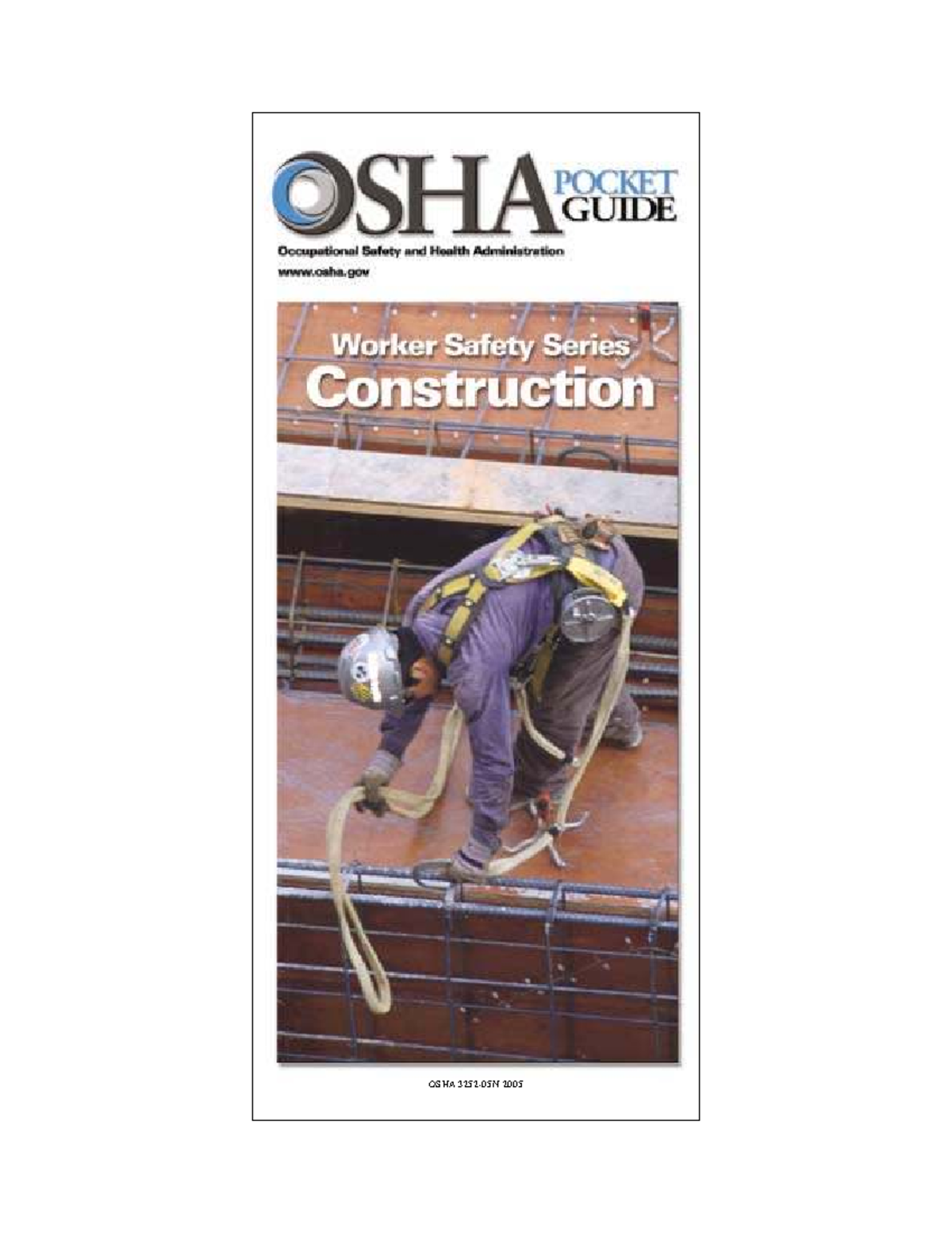 OSHA 2005 Worker Safety Series: Construction Safety Guidelines - Studocu