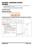 11 M Functions Lesson 1 - Straight LINE AND Parabola 2024 - FUNCTIONS ...