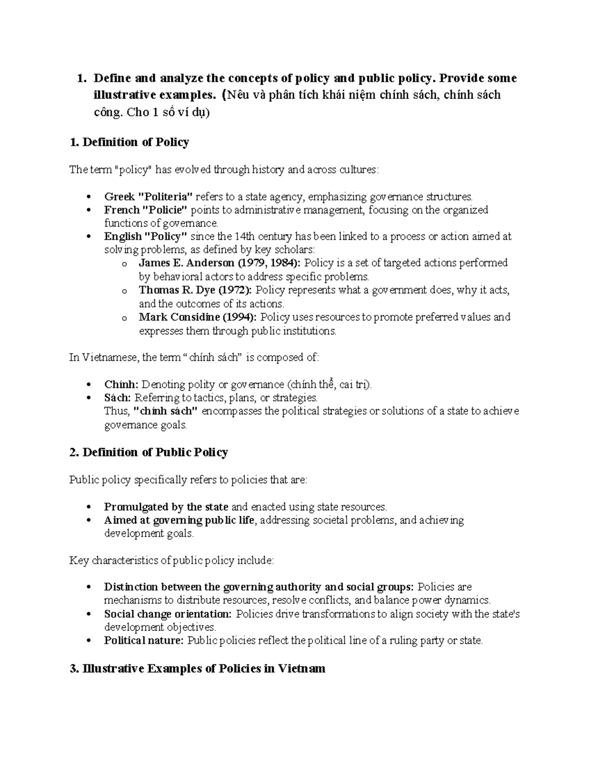 Analyzing Policy and Public Policy Concepts (Course Code: POL101) - Studocu