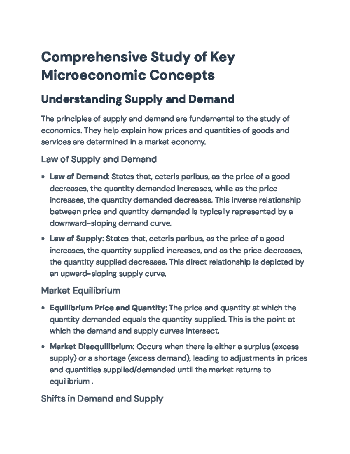 Microeconomics 101: Key Concepts of Supply, Demand & Market Structures ...