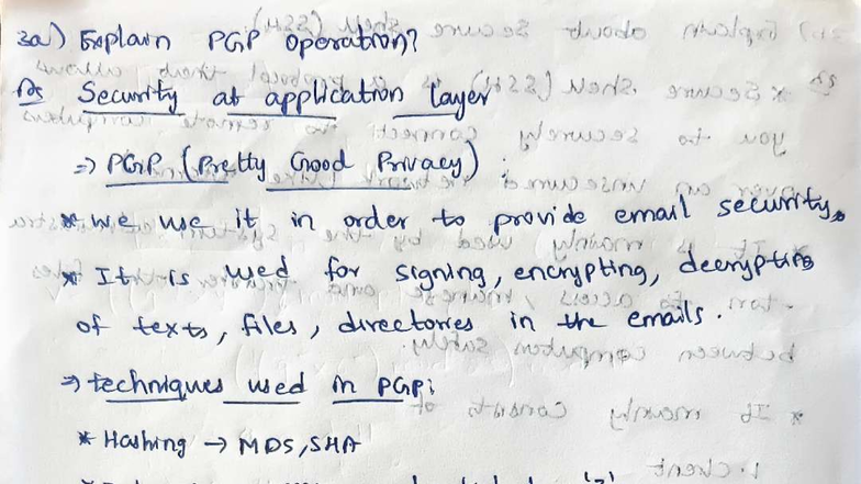 CNS 422 - Cryptography & Network Security Overview and PGP Explained ...