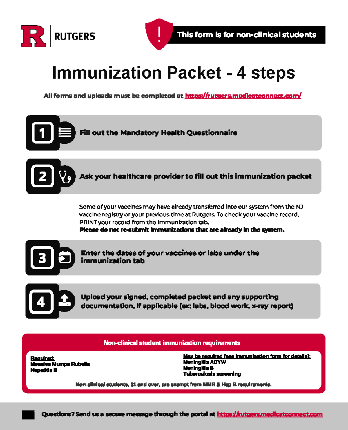 C4 Immunization Packet Instructions for Students - Studocu