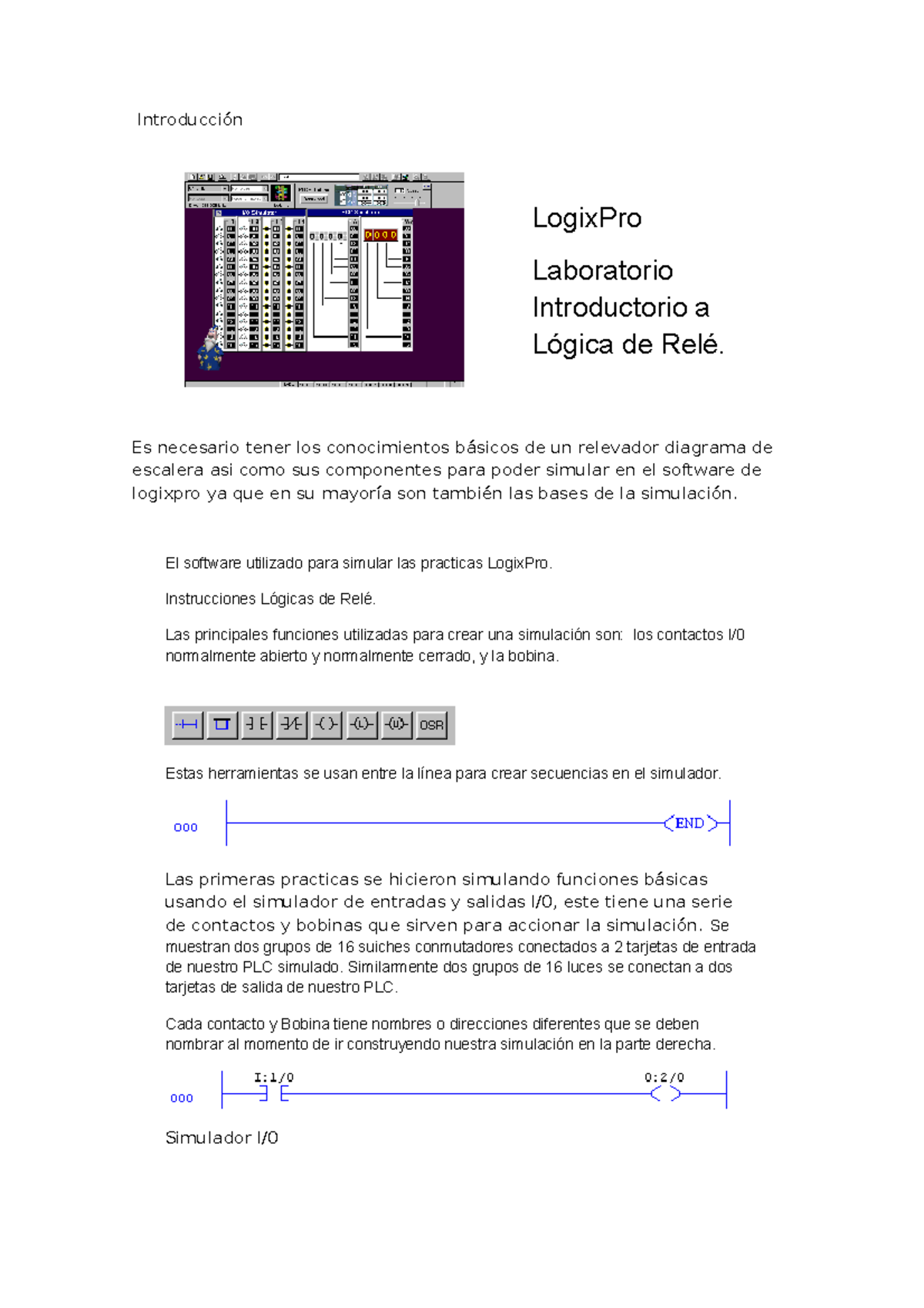 LogixPro: Manual de Simulaciones y Prácticas Introductorias - Studocu