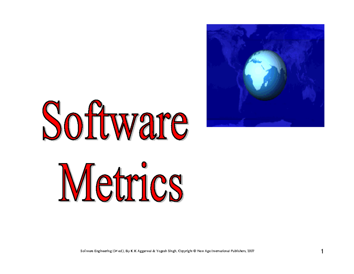 Unit 3 Software Metrics Part 2 - Key Notes and Insights - Studocu