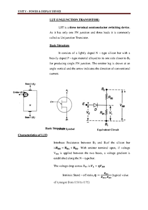 UNIT 4 - Metal-Semiconductor Junction- MESFET, FINFET, PINFET, CNTFET ...