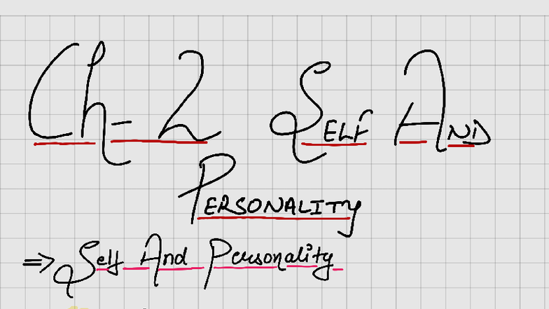 Self and Personality: Understanding Identity and Behavior (PSY 230 ...