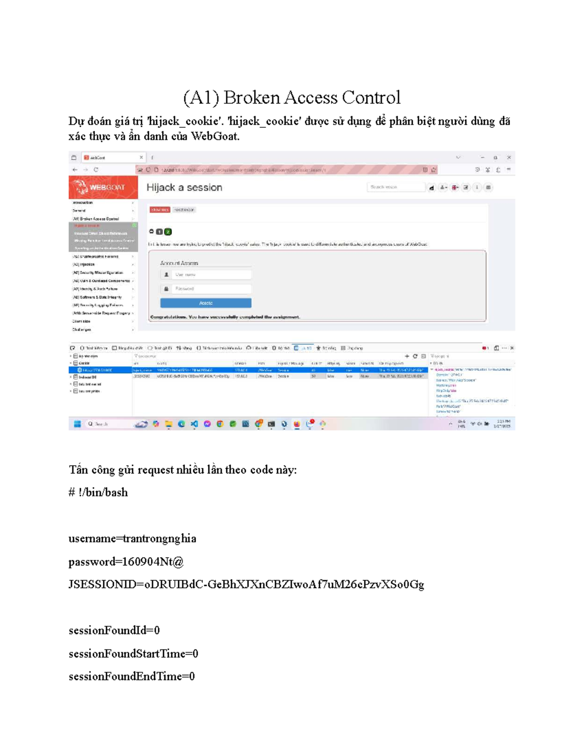 Tran Trong Nghia Web Goat A1-A2-A3 - (A1) Broken Access Control Dự đoán ...