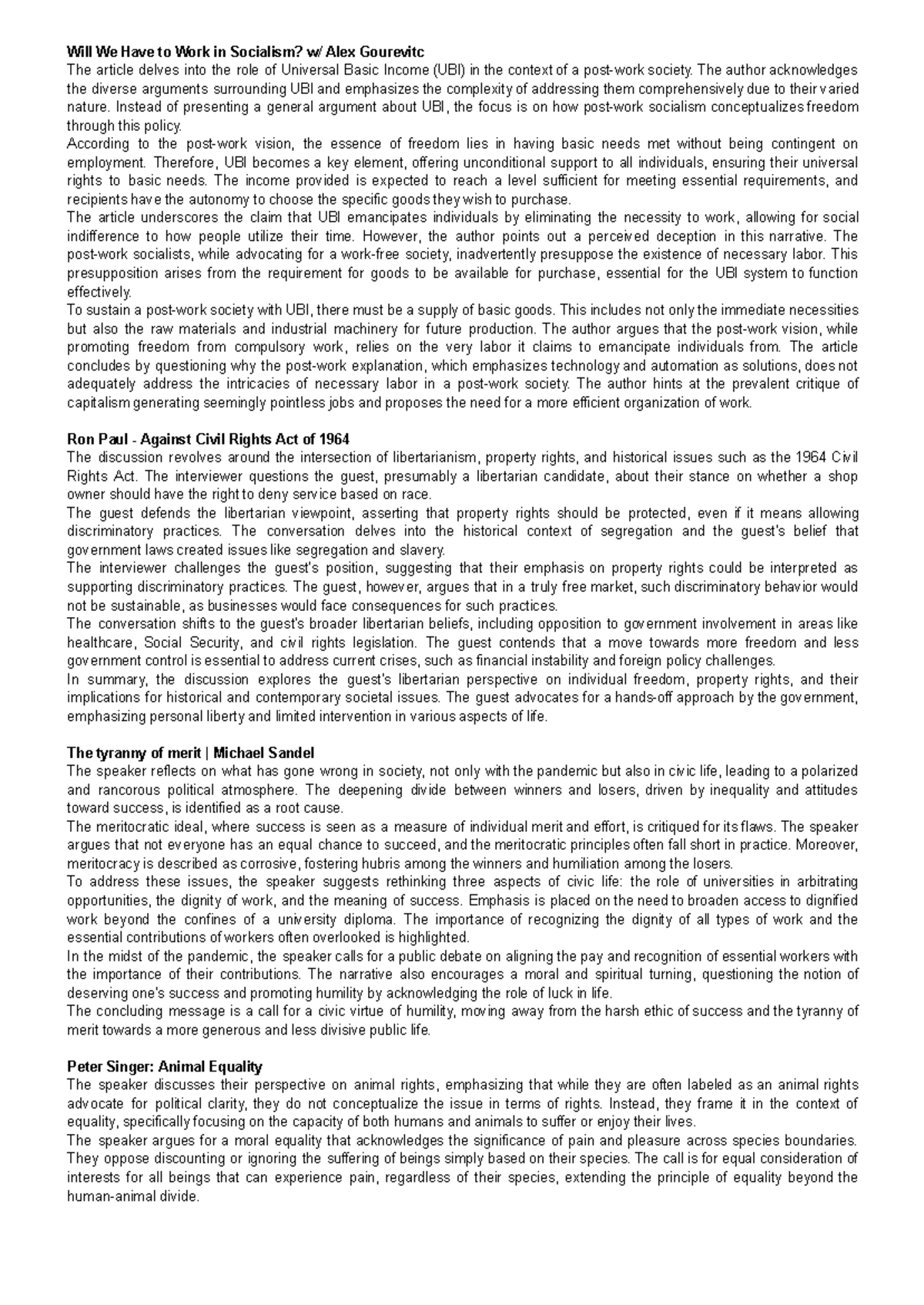 Exploring Universal Basic Income and Post-Work Society: Ethics ...