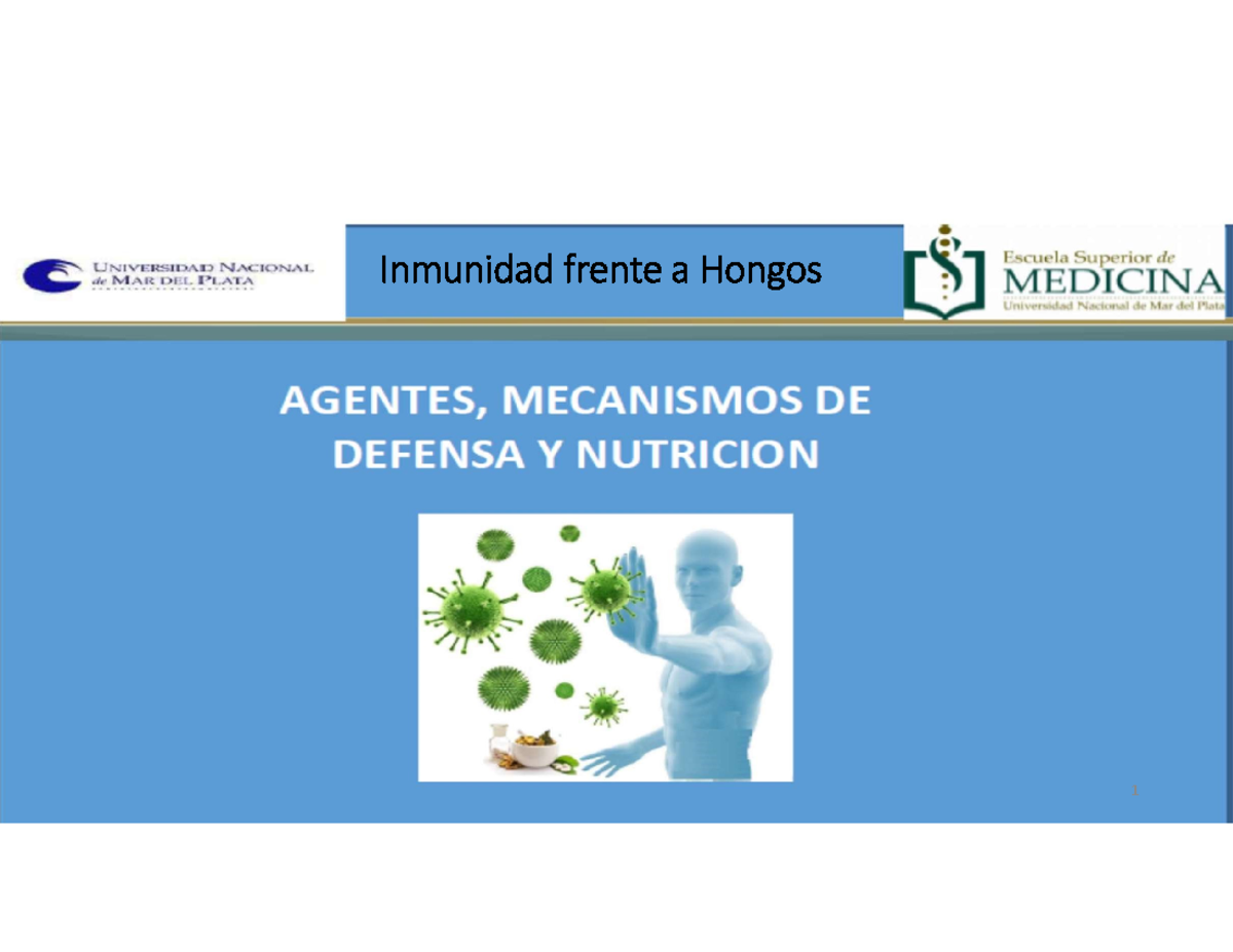 Inmunidad Antifungica PPT - Inmunidad frente a Hongos Infecciones micóticas Las infecciones ...