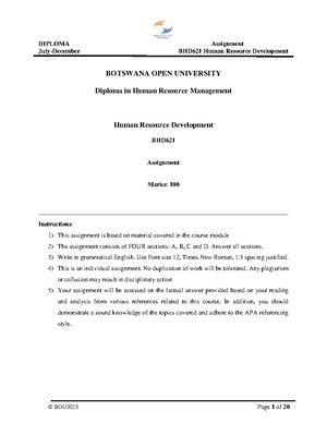 [Solved] Outline any four factors to guide you in choosing methods - Human Resource Development ...