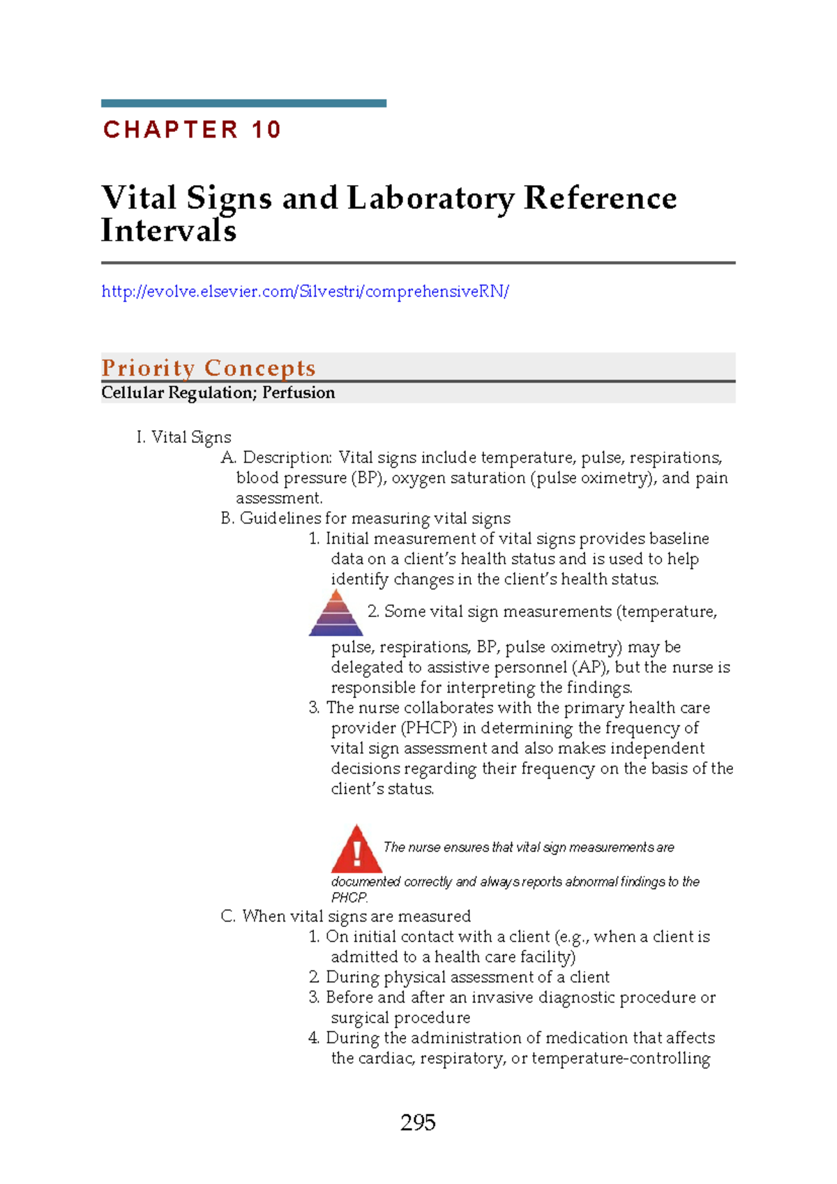 Saunders NCLEX Vital Signs & Lab Reference Intervals Study Guide - Studocu