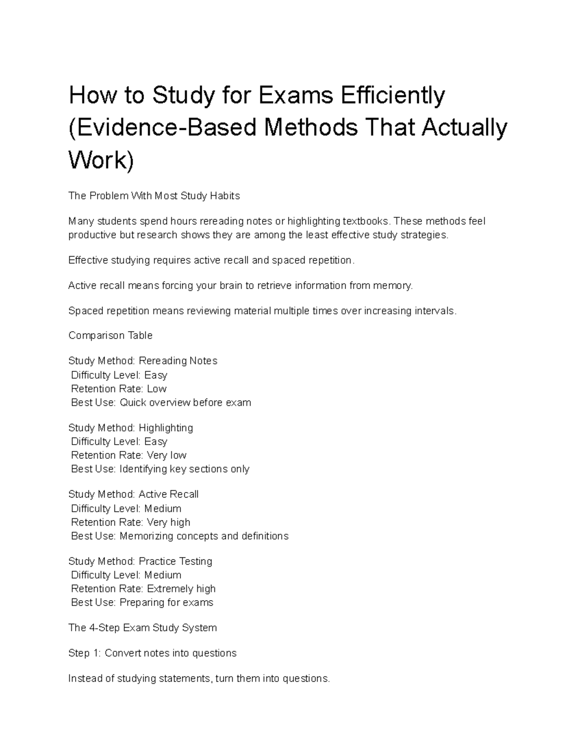 Studoc 2 - Effective Exam Study Strategies for Success - Studocu