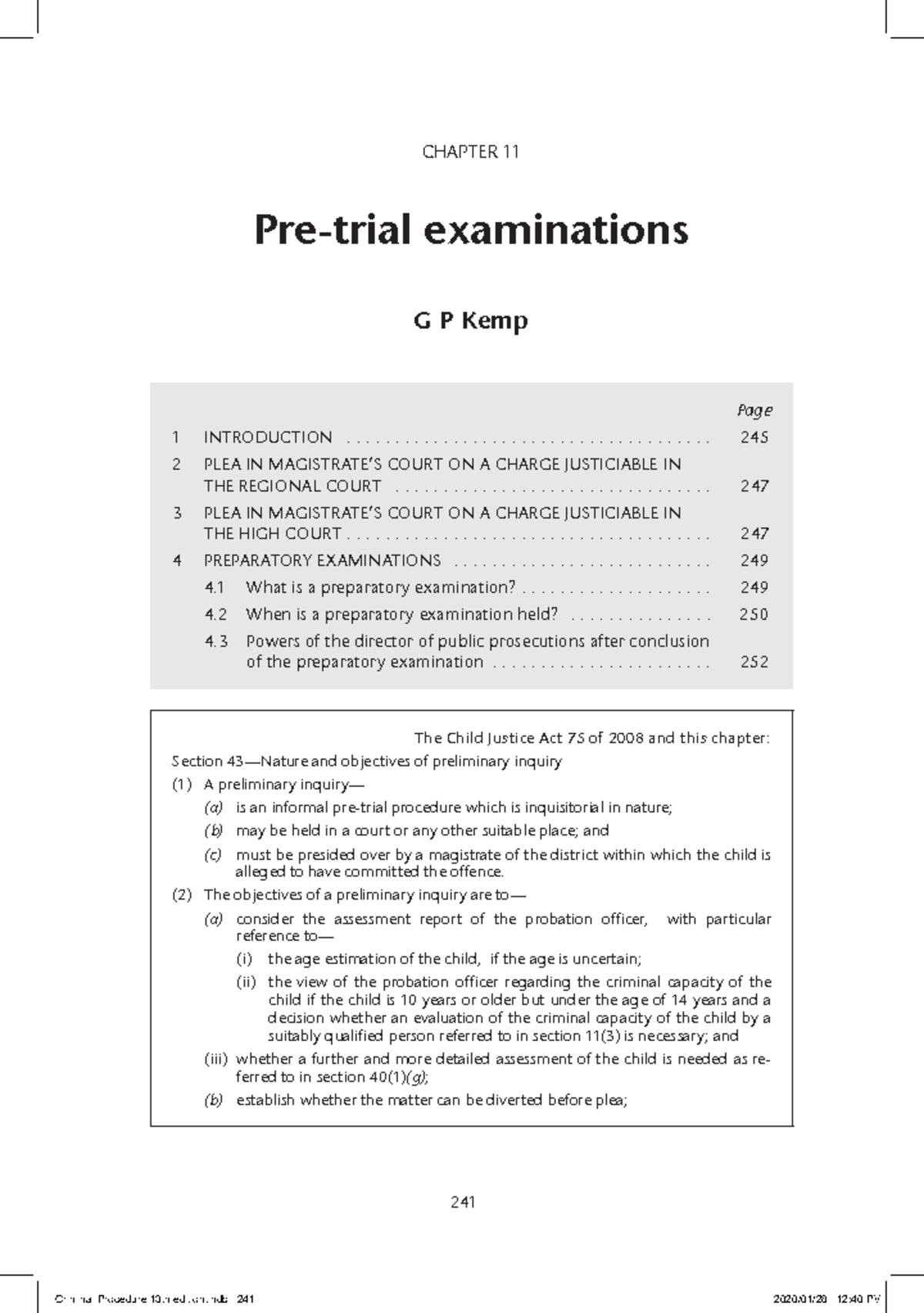 Criminal Procedure 0RE 3DJH: Chapters 11 & 12 Overview - Studocu