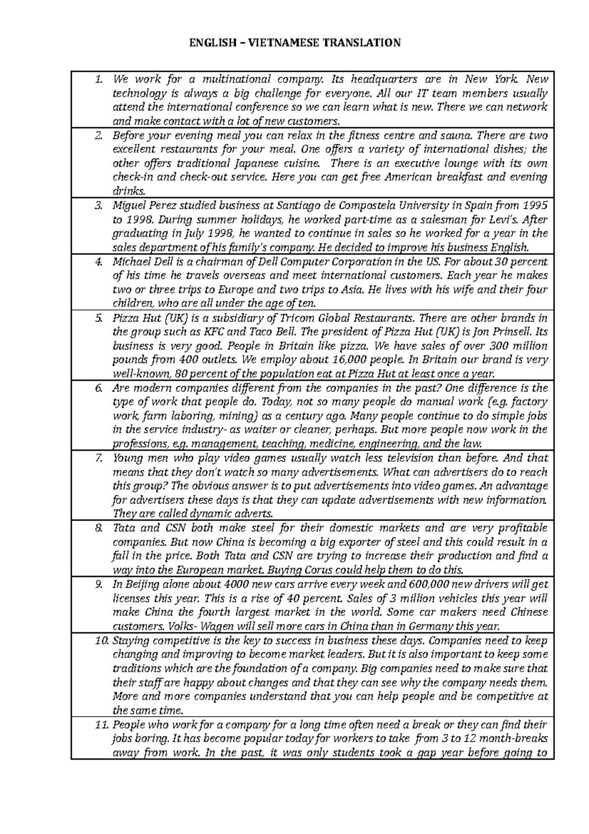 Translation Practice: EN-VN Skills Enhancement and Exercises - Studocu