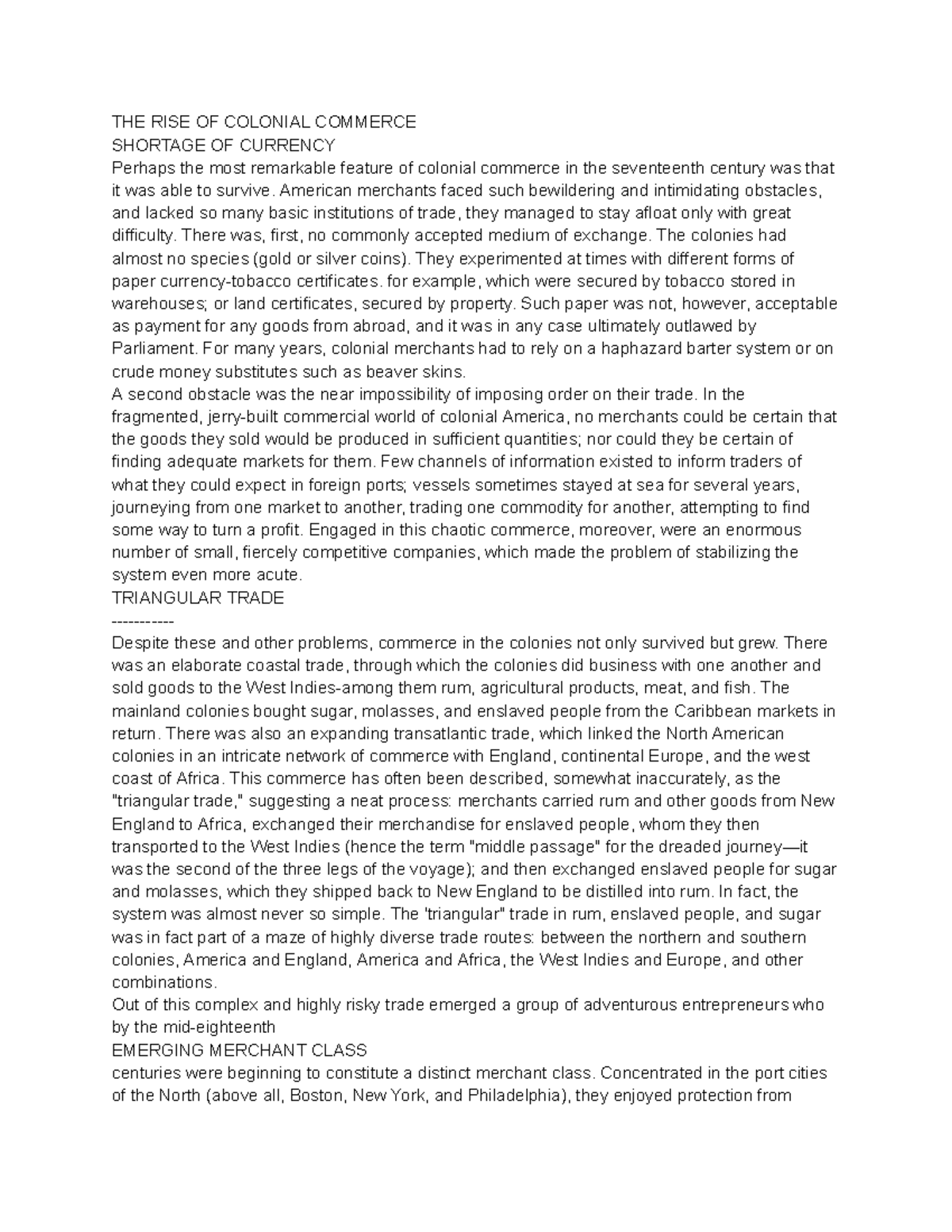 HIST 201: The Great Awakening and Enlightenment in Colonial America ...