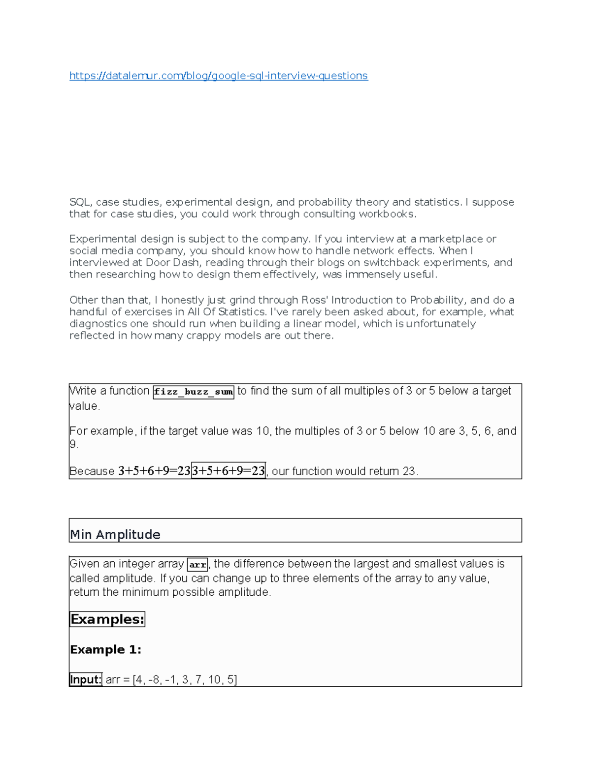 Google SQL Interview Questions and Case Studies: A Comprehensive Guide ...