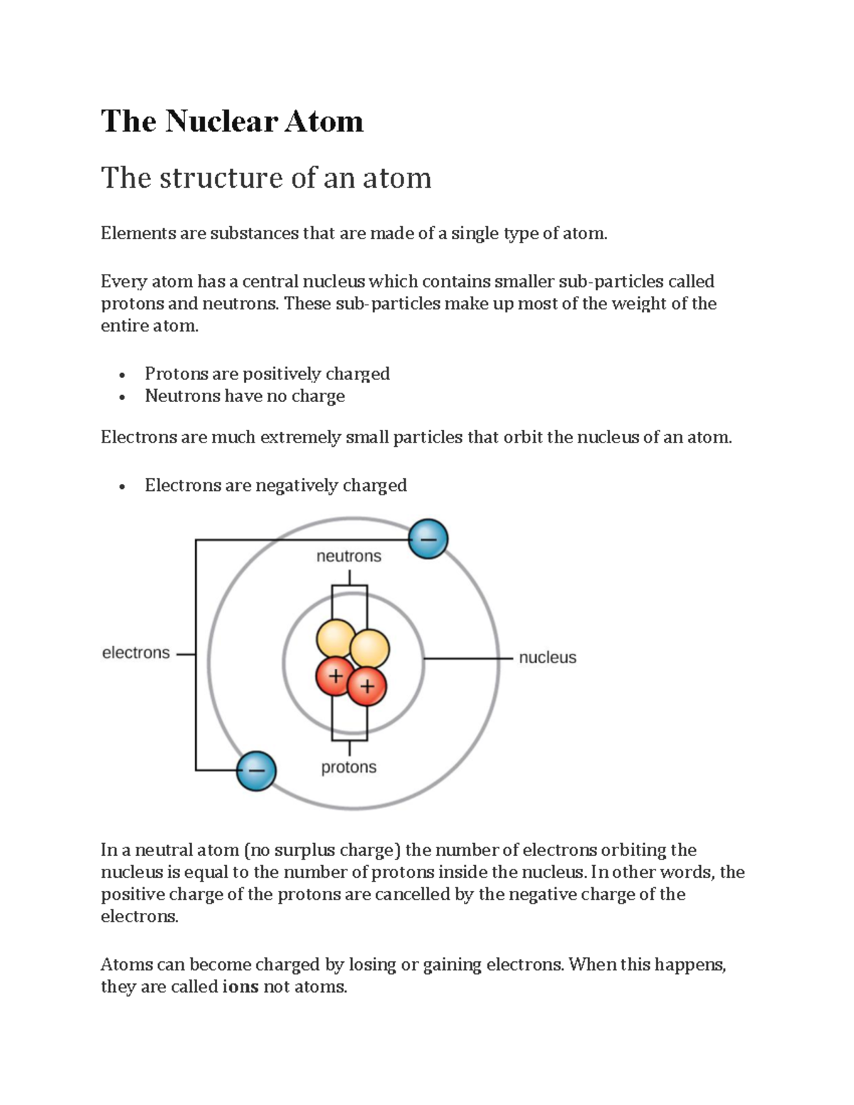 Nuclear Atom Structure: Protons, Neutrons, and Electrons Explained ...